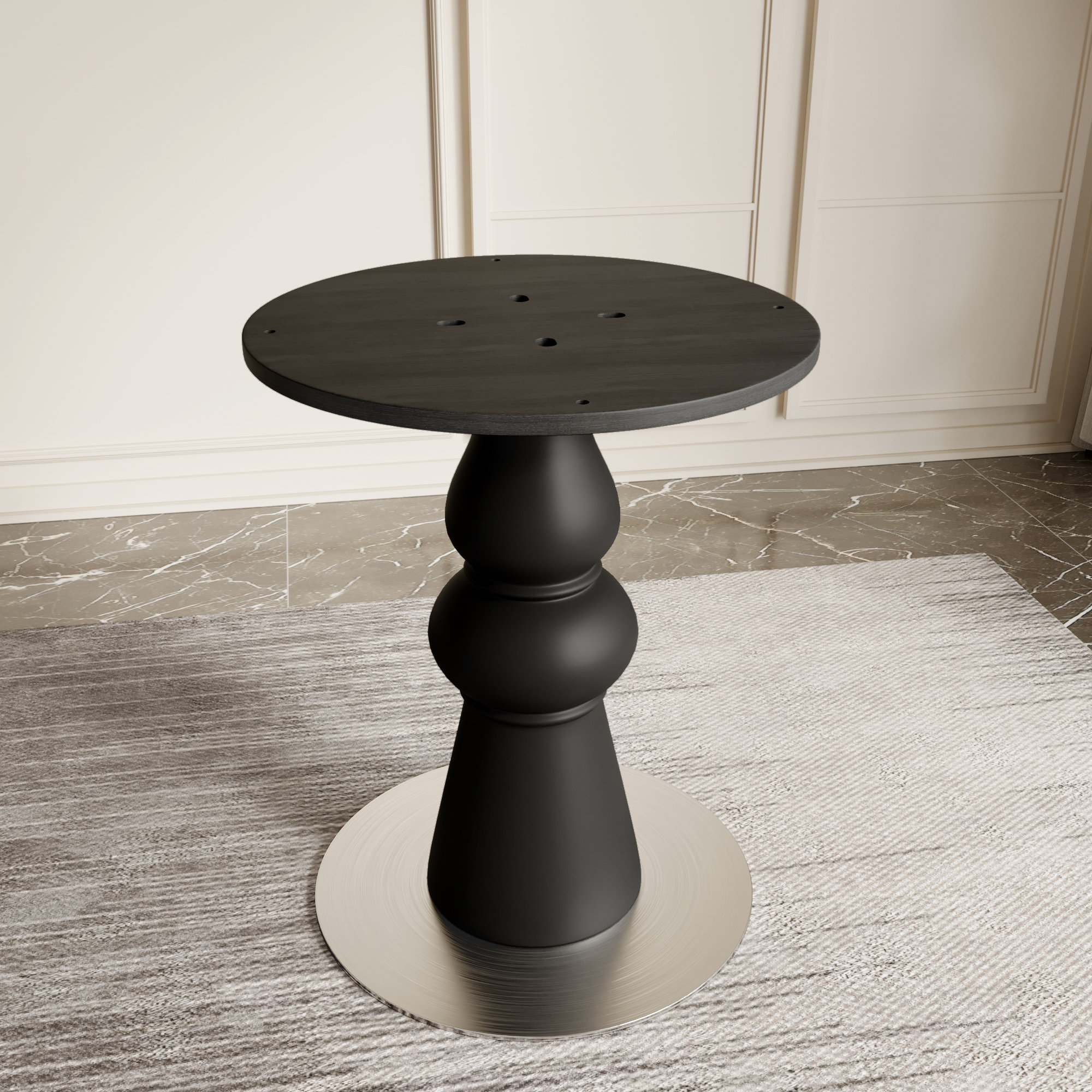 MAVOLK Solid Wood Pedestal Dining Table Base Standard Height 28"-29" (Base Only) - Wayfair Canada